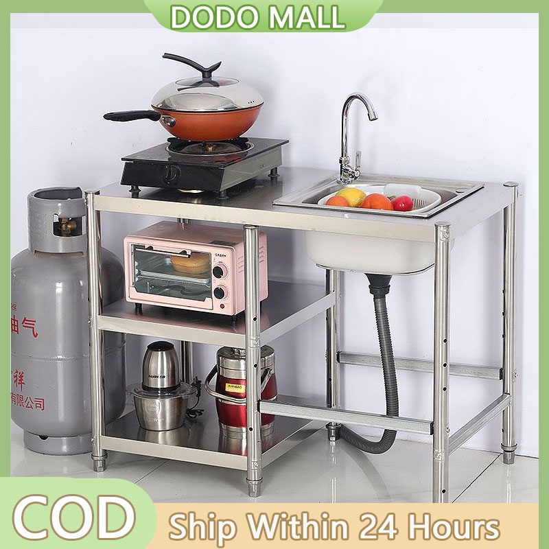 kitchen sink lababo stainless Stand 304 Single Double Portable ...
