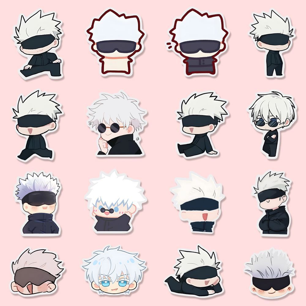 106 Jujutsu Kaisen Gojo Satoru Waterproof Sticker Notebook DIY Planner Laptop Water Bottle ...