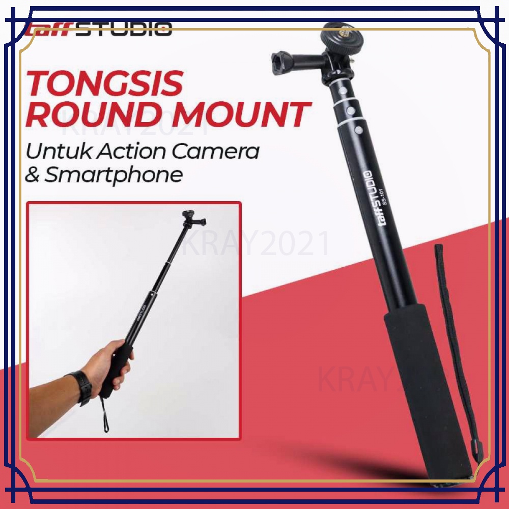 Round Mount Monopod Tongsis for Action Camera / Smartphone FT640 ...