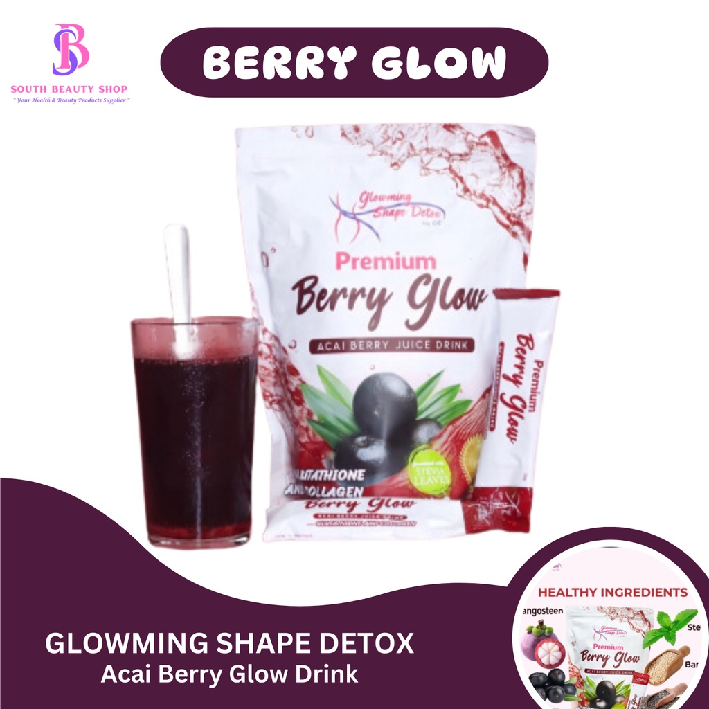 Premium Berry Glow - Acai Berry Juice Drink ( 10 sachets ) Dairy Free ...