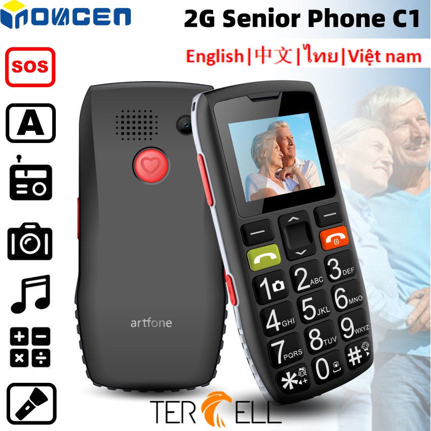 INOVAGEN 2G Senior Phone INC1 With Speed Dial,Big Displa Big Font Big ...