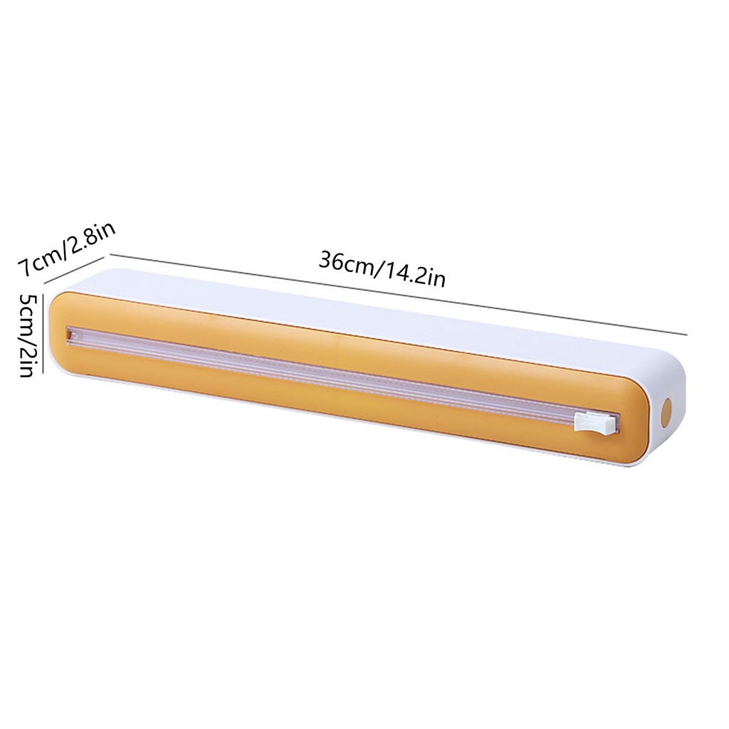 Plastic Wrap Dispenser Cling Film Cutter Magnetic Wall-Mounted Tinfoil ...
