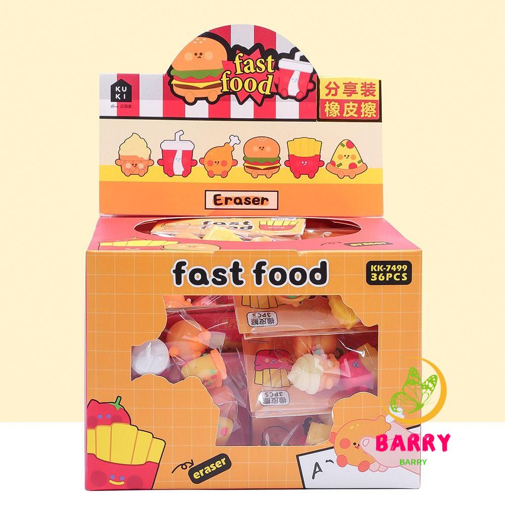 BARRY 3D Shape Eraser, Cheese Bear Panda Fast Food High Elasticity ...