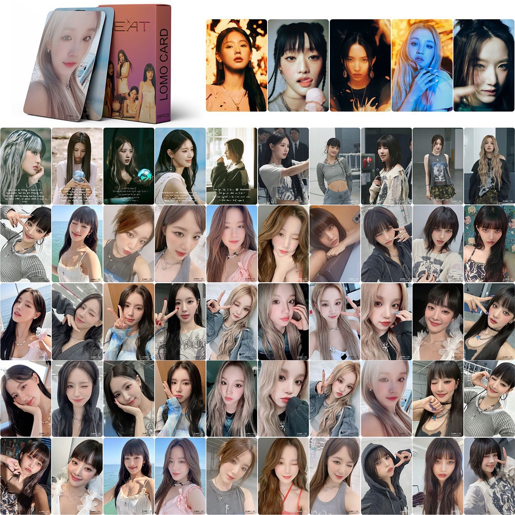 55pcs (G)IDLE Lomo Cards Album HEAT I WANT THAT Photocards I DO Minnie Soyeon Shuhua Miyeon Yuqi ...