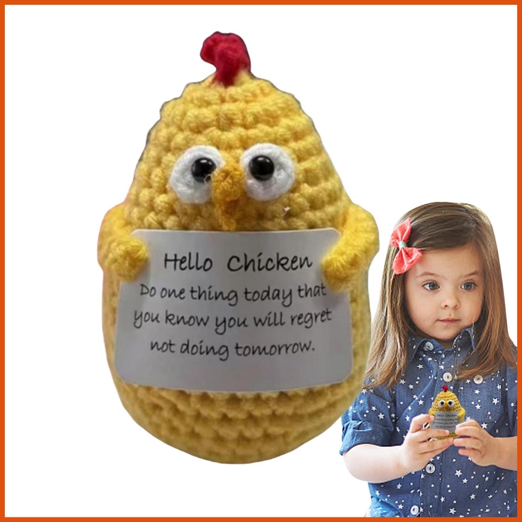 Positive Potato Knitted Handmade Positive Knitted Toy with Inspiring ...