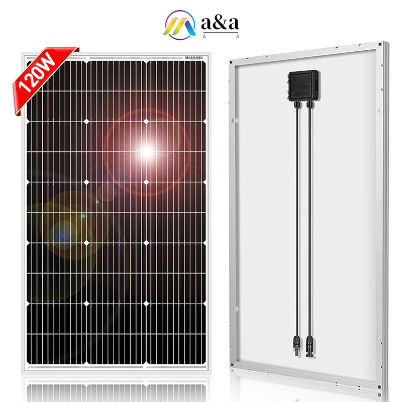 Solar Panel 120W 80W 40Watt 18 VoltHigh-Efficiency Monocrystalline PV ...