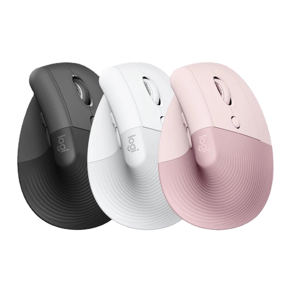 Logitech Lift Vertical Ergonomic Mouse Wireless Bluetooth 6 Buttons ...