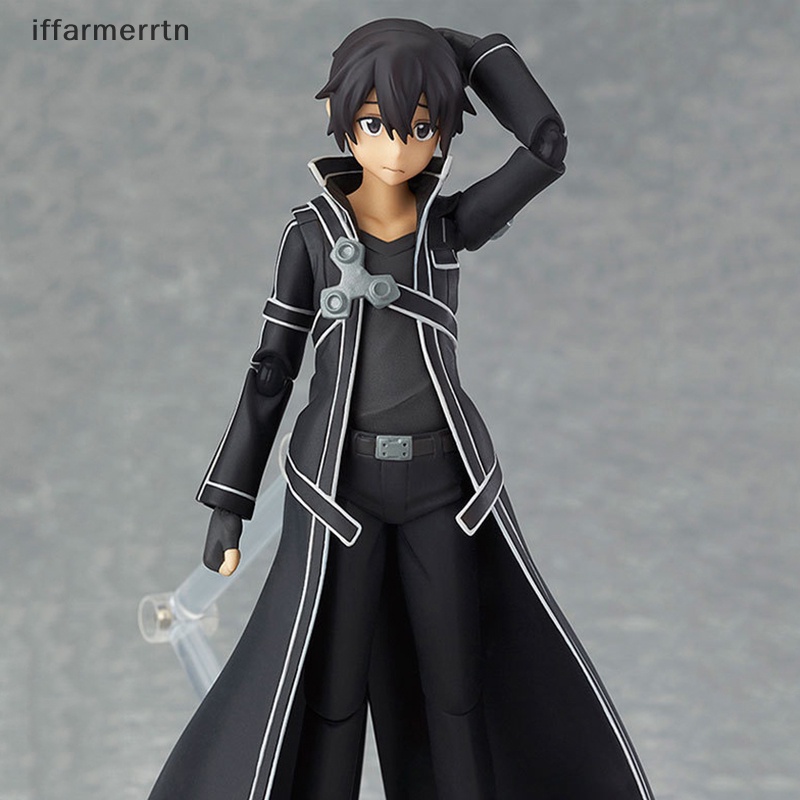 ir Anime SAO Art Online Asuna Yuuki Kirito Figma PVC Action Figures ...