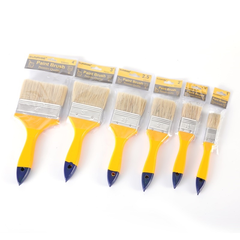1 Inch Chip Paint Brushes With Wooden Handle Paintbrush Stain Flat Art ...