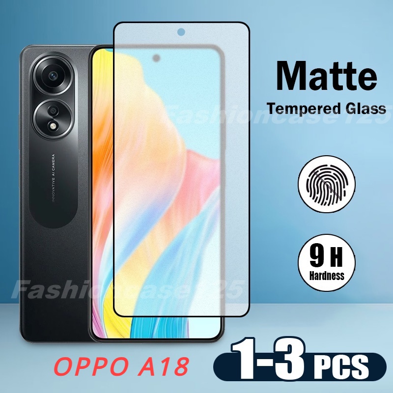 OPPO A18 Matte Tempered Glass For OPPO A18 A38 A58 A78 A98 5G 4G 2023 ...