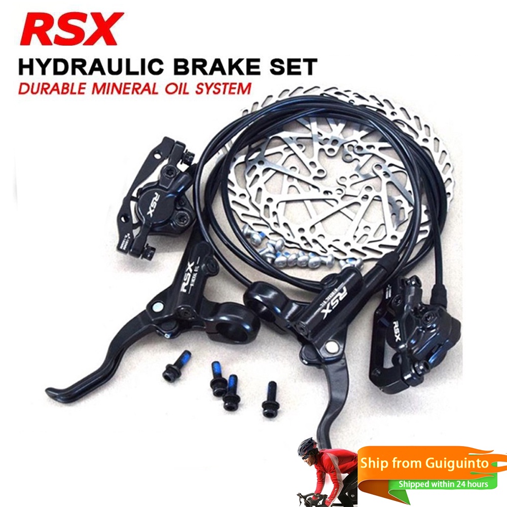 RSX Mountain Bike Oil Disc Hydraulic Brake Kit Mtb Bicycle Disc Brake ...