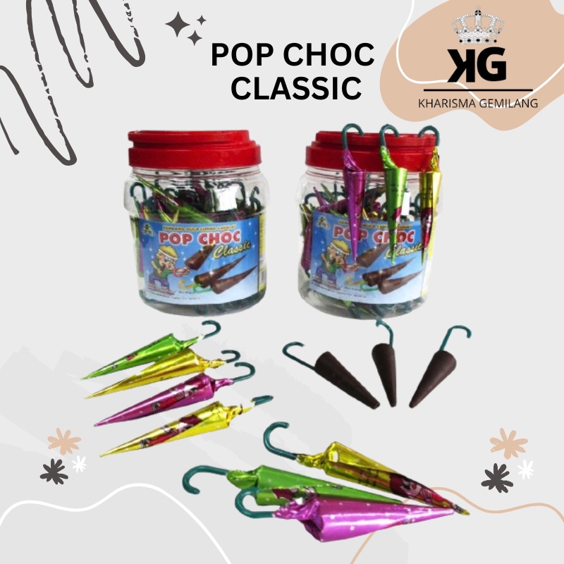 HITAM Pusan - PUSAN POP CHOC CLASSIC 250G (1 Jar 50pcs) Chocolate ...
