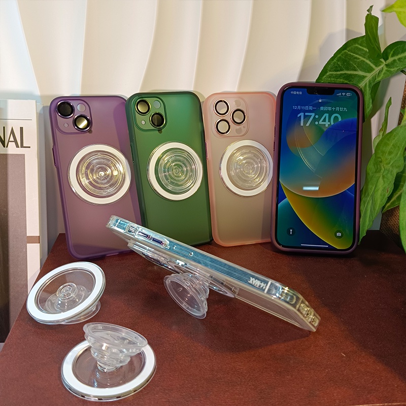 [with metal sticker] Magnetic Phone Holder for Magsafe Case and IPhone ...