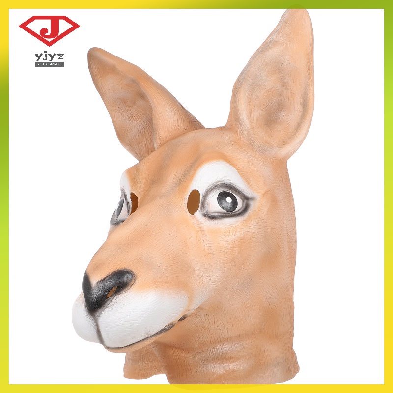 Halloween Funny Kangaroo Mask Funny Headgear Full Face Mask for ...