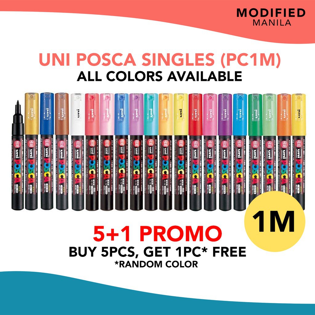 Spot sale￥[1M] Uni Posca Paint Marker PC-1M Extra Fine Point (Per Piece ...