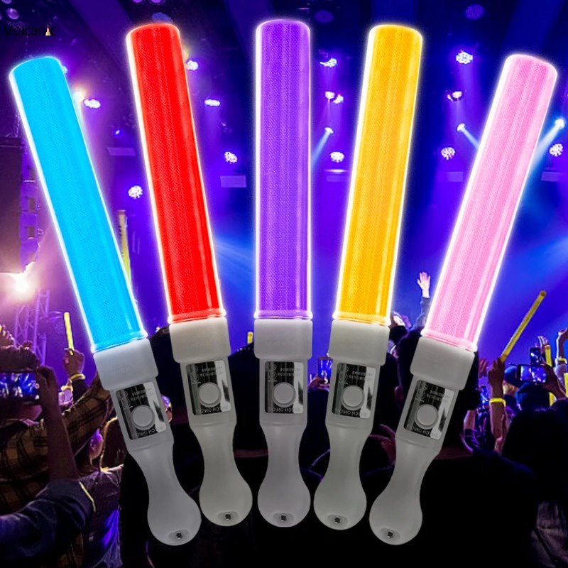1Pc 3 Modes LED Light Glow Sticks Flashing Glow Batons Cheer Tube ...