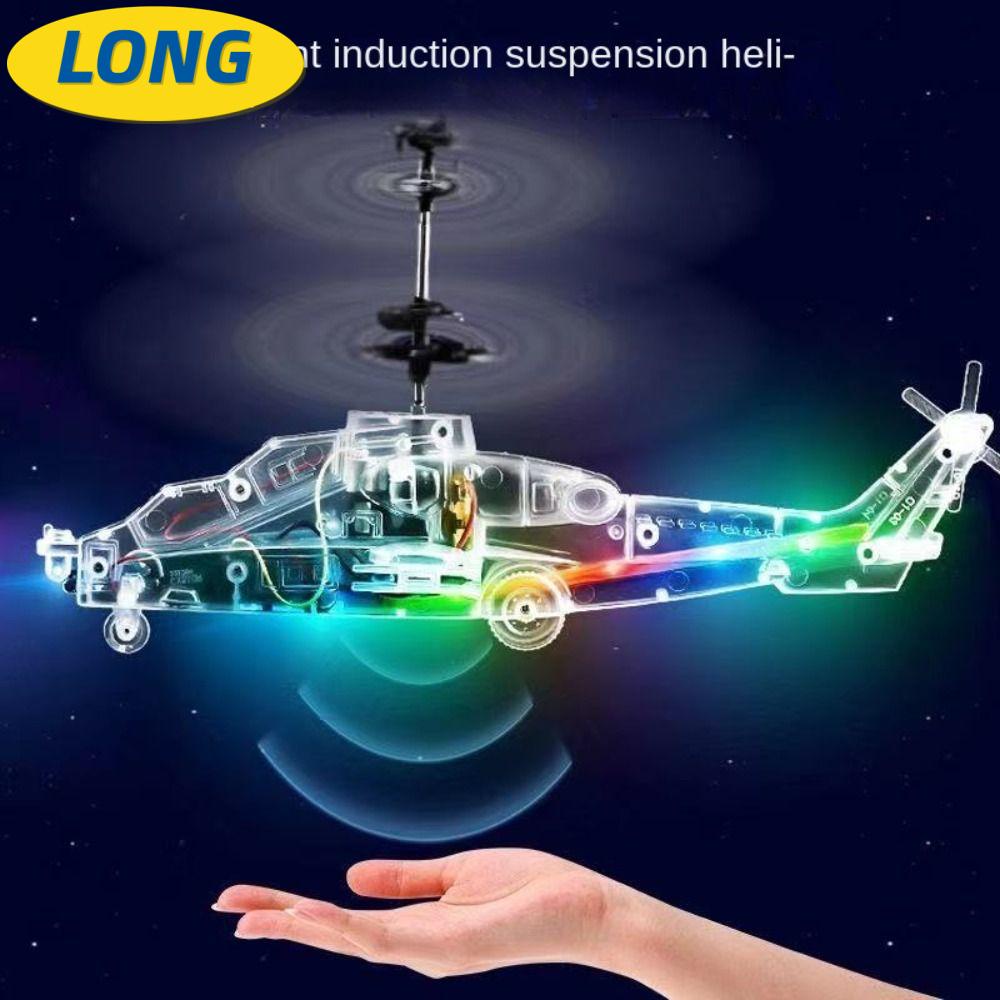 LONNGZHUAN Infrared Sensor Aircraft, Red Blue Plastic Induction Toy ...