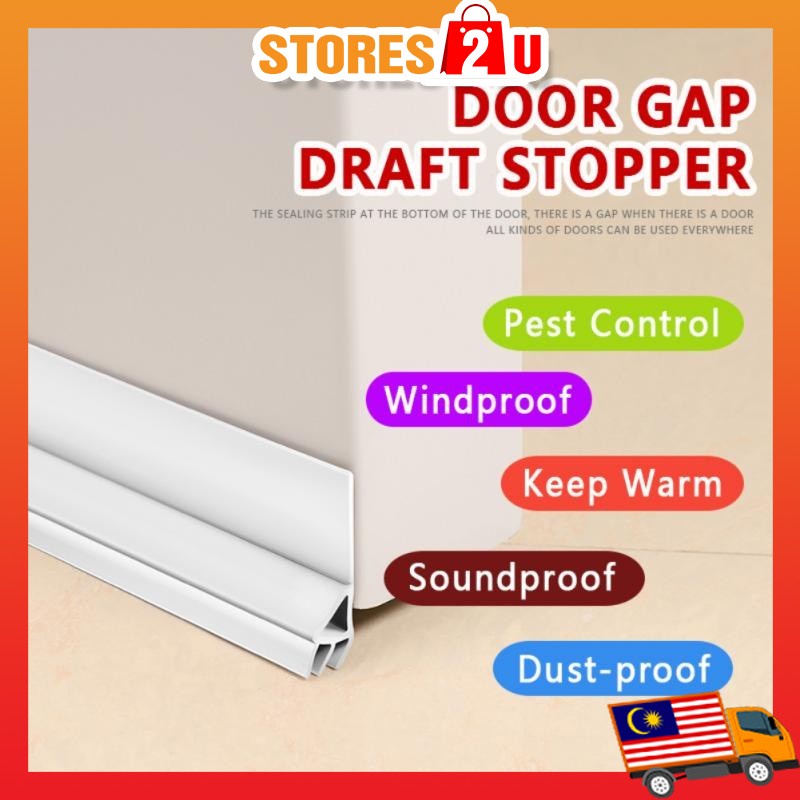 93cm Door Gap Bottom Sealing Strip 3 Layer Self-Adhesive Insect Wind ...