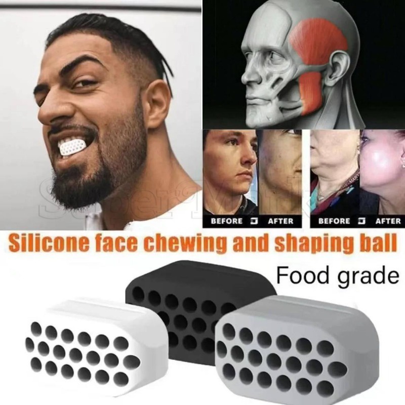 Jaw Line Exerciser Ball - Mandibular Training Device - Jaw Trainer Face ...