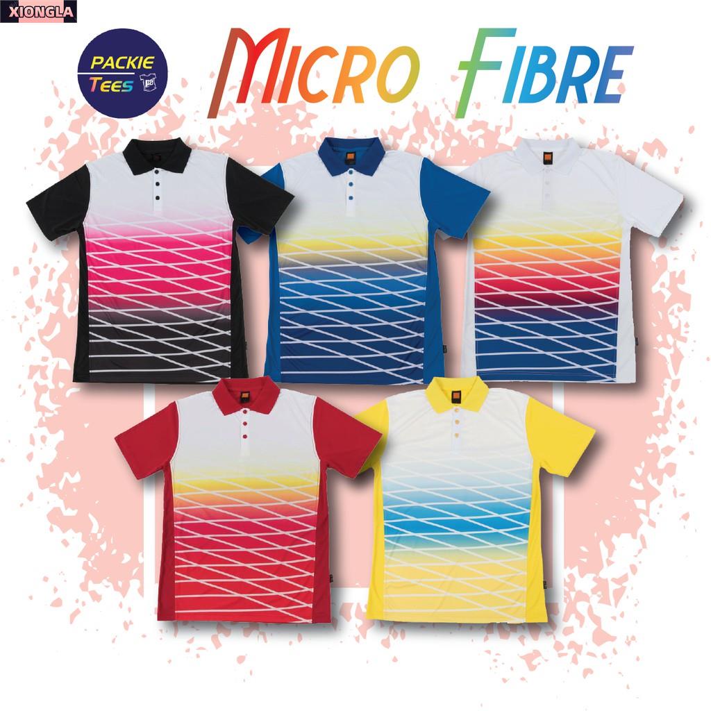 QD47 COMBO 100% POLYESTER INTERLOCK JERSEY COLLAR SHORT SLEEVE TSHIRT ...
