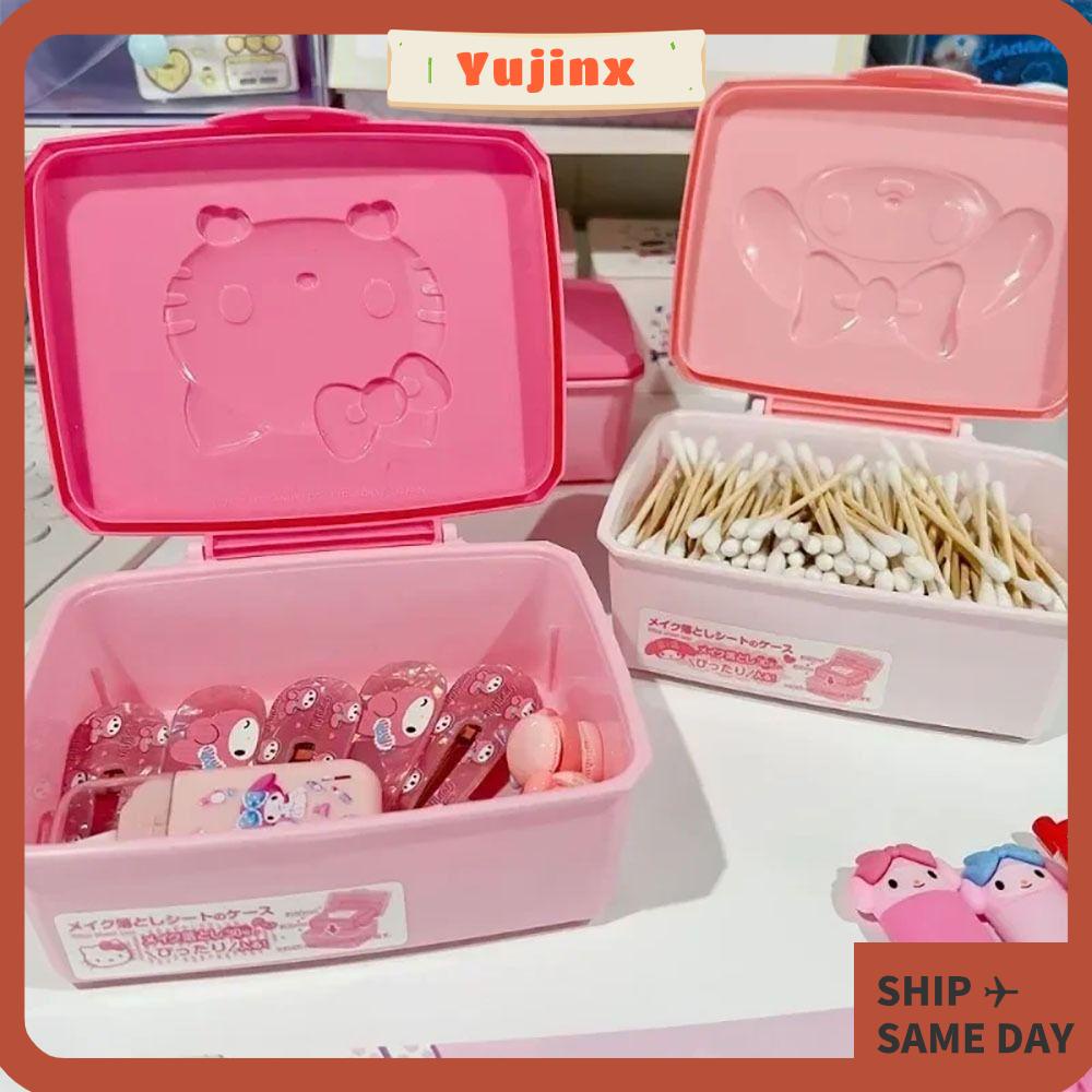 YUJINX 1Pcs Cartoon Storage Box, Cotton Swab Girl Gift Jewelry Box ...