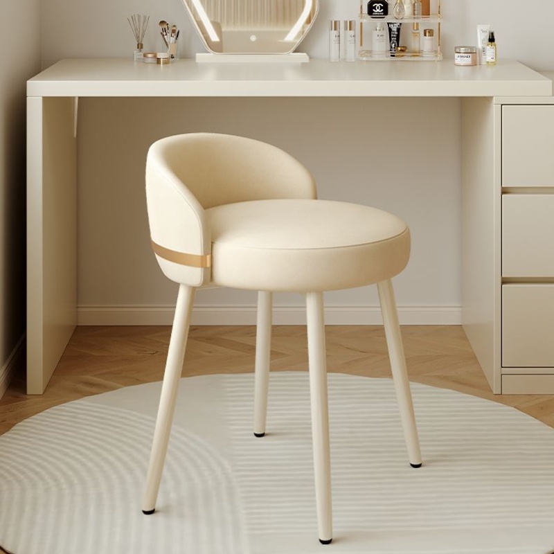 Rotating Makeup Stool Chair for Home Girls' Bedroom Light Luxury High ...