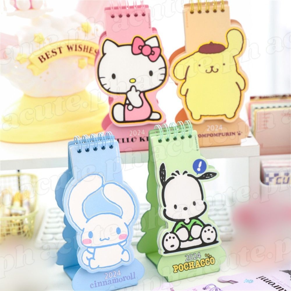 2024 Sanrio Alien Desk Calendar Fun Flip-up Calendar Cartoon Kulomi ...