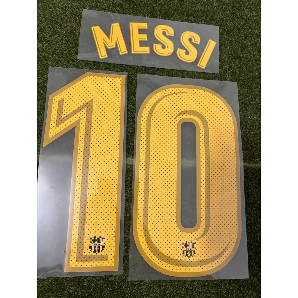 2018-2019 10 MESSI Nameset Printing Player version Iron On Heat ...