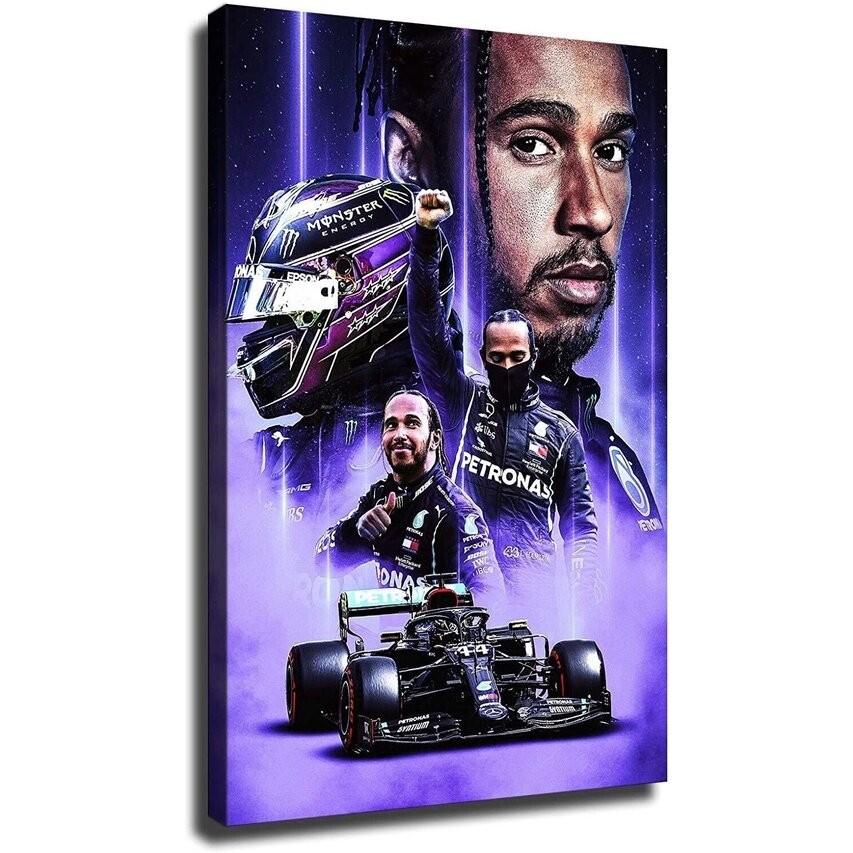 Lewis Hamilton Poster F Champion Professional Racer Championship Wall ...
