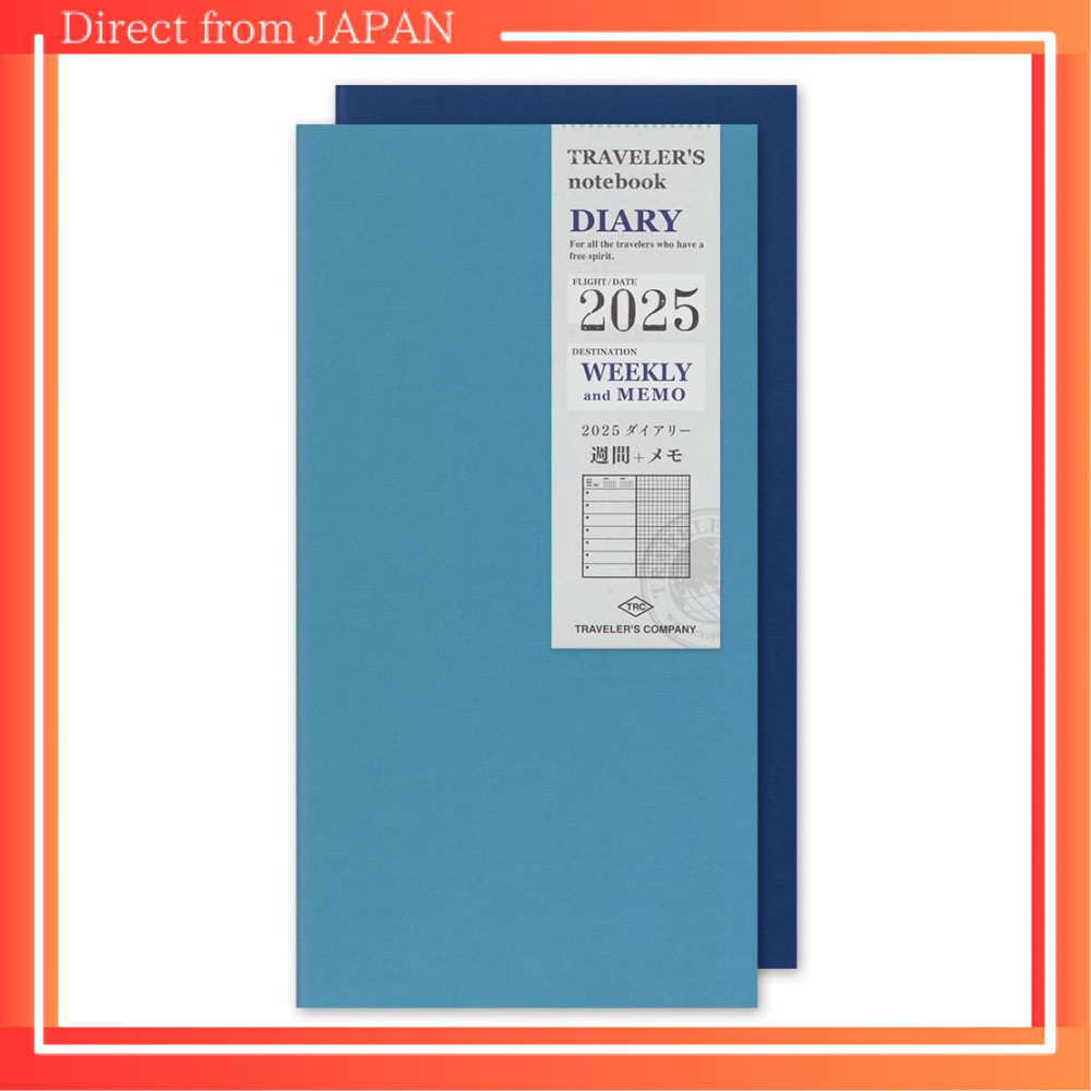 Traveler's Notebook Refill 2025 A5 Slim Weekly 14482006 (Starting in January 2025) | Shopee ...