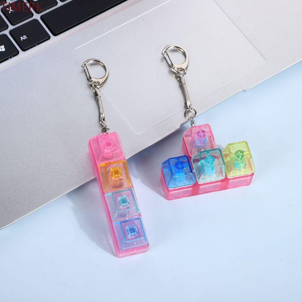 TIMERK Fingertip Button Keychain, PVC Mechanical Keyboard Button ...