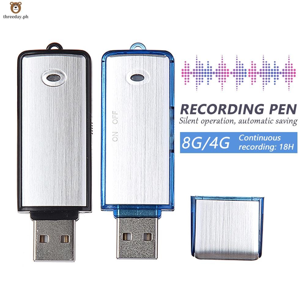 USB Voice Recorder Miniature One-Click Recording HD Microphone ...