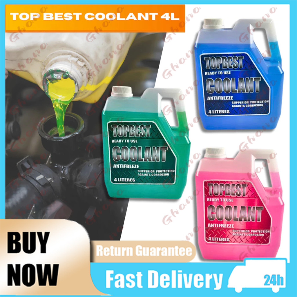 4 LITERS COOLANT TOPBEST BRAND GHANA MOTORCYCLE ACCESSORIES | Shopee ...