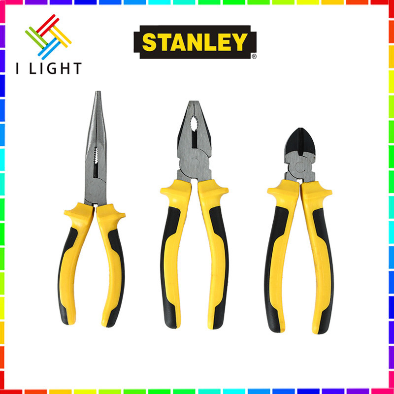STANLEY electrician 8'' Pliers Heavy Duty Combination Plier/Long Nose ...