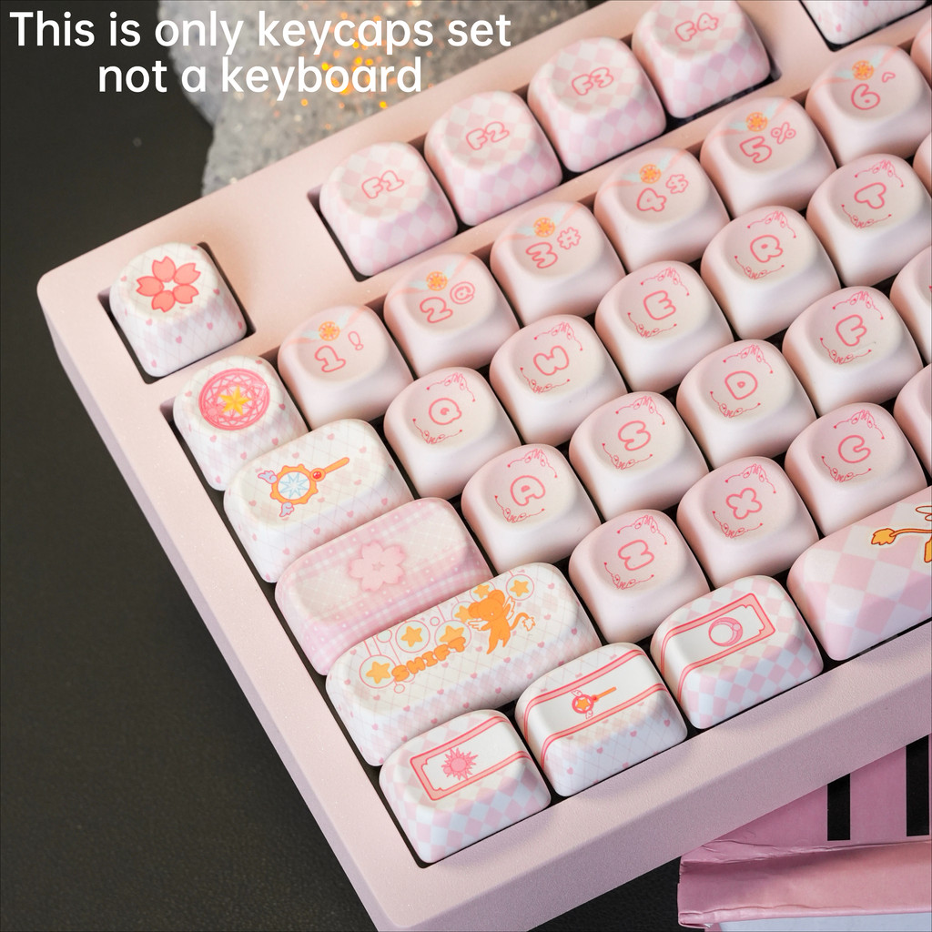 PBT Keycap MOA Proteus Sakura Keycap Five Sided Dye Sublimation PBT ...