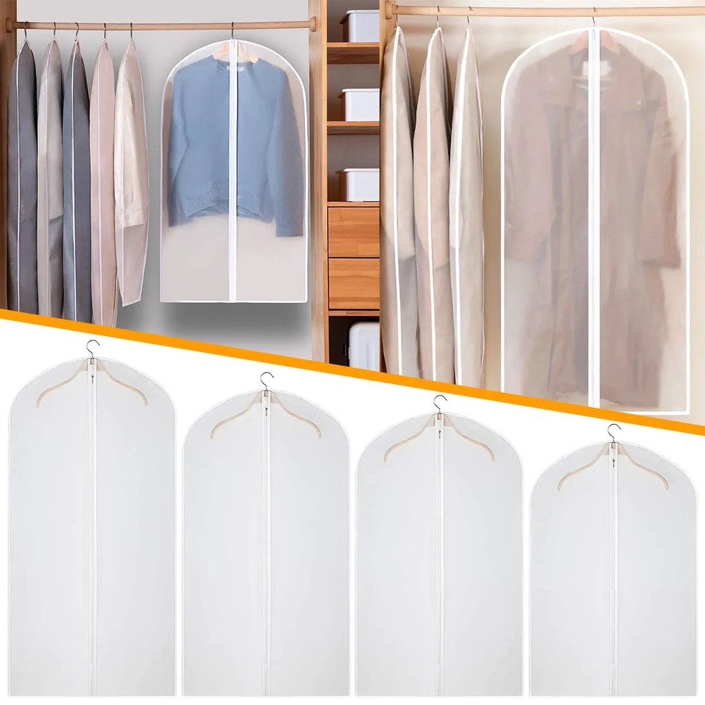 Wardrobe Dustproof Clothing Covers/Wedding Dress Protect Cover/Hanging ...