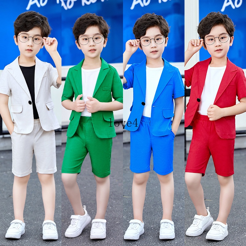 3pcs Sets Kids Boys Formal Suit Blazer Gentleman Tuxedo Attire Outfit ...