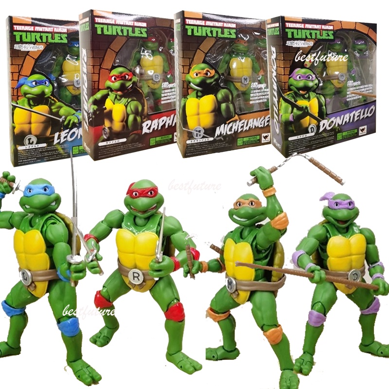 SHF Teenage Mutant Ninja Turtles Action Figure Tmnt Leonardo Raphael ...