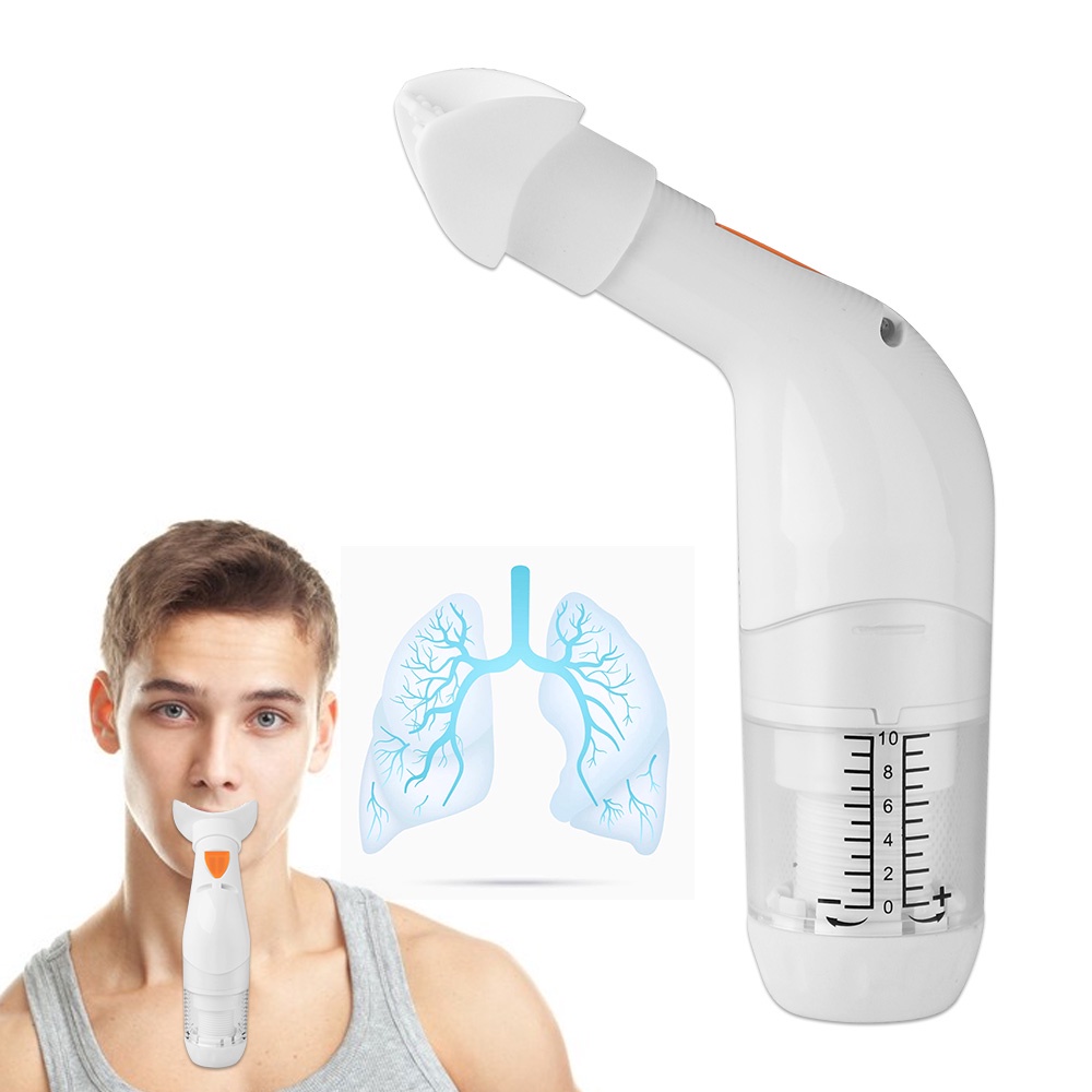 Breathing Trainer Exercise Lung Capacity Exerciser Face Mouthpiece ...