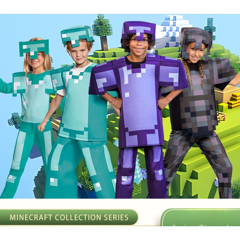Halloween Minecraft Diamond Armor Series Cosplay Game Character ...
