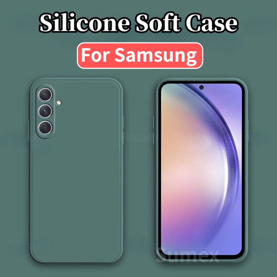Silicone Phone Case for Samsung Galaxy A54 A34 A14 LTE M54 M34 M14 5G 4G Shockproof Soft Casing ...