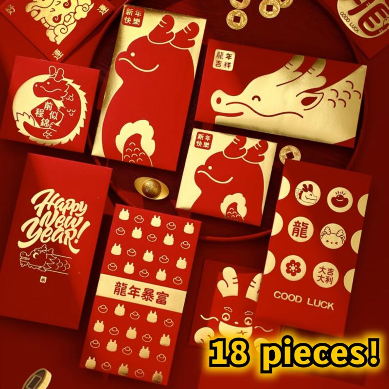Angpao 2024 Red Packet Dragon Cny Chinese New Year Ang Pao Angpow ...