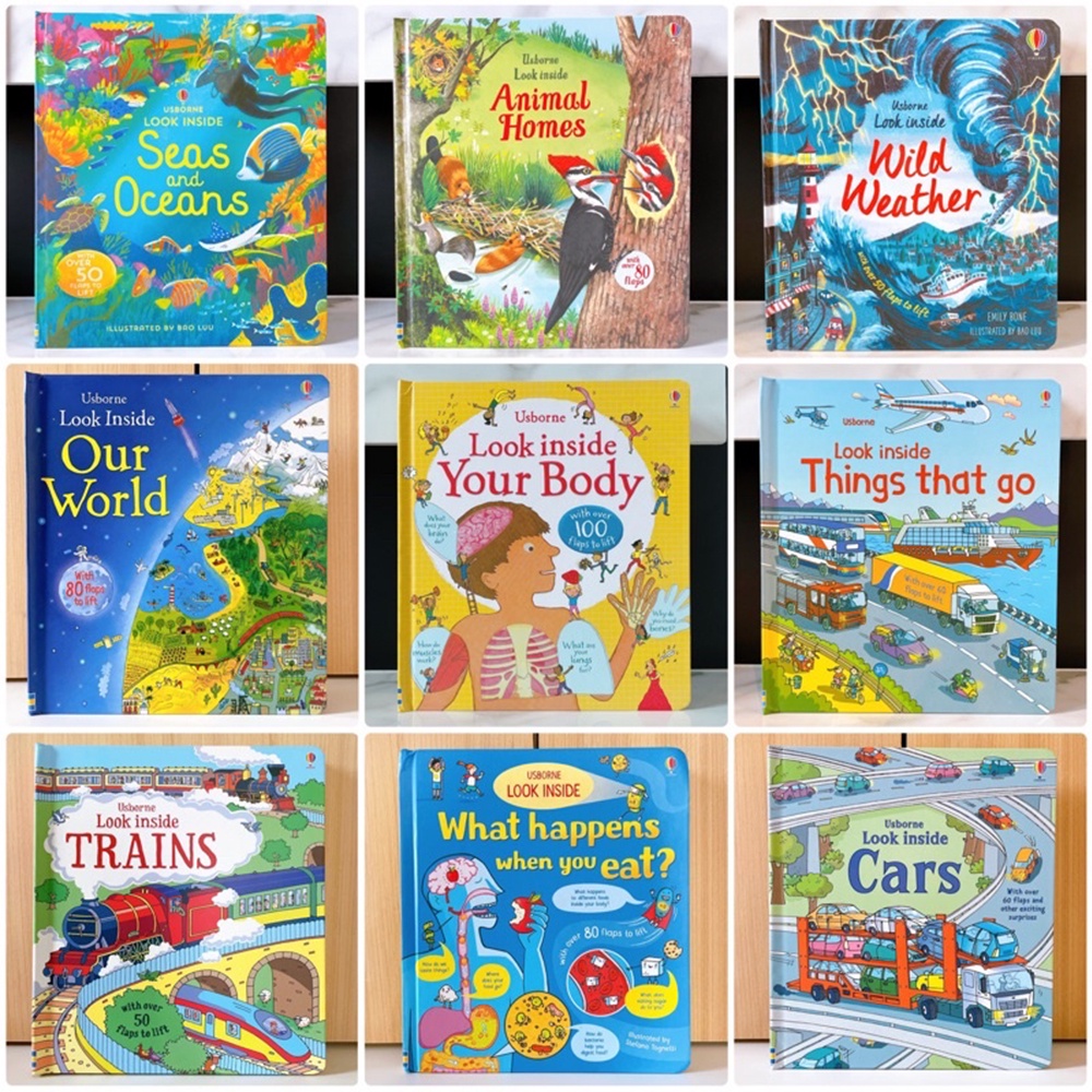 Interactive Usborne Look Inside Series- 3D Flap Picture Books for Kids ...