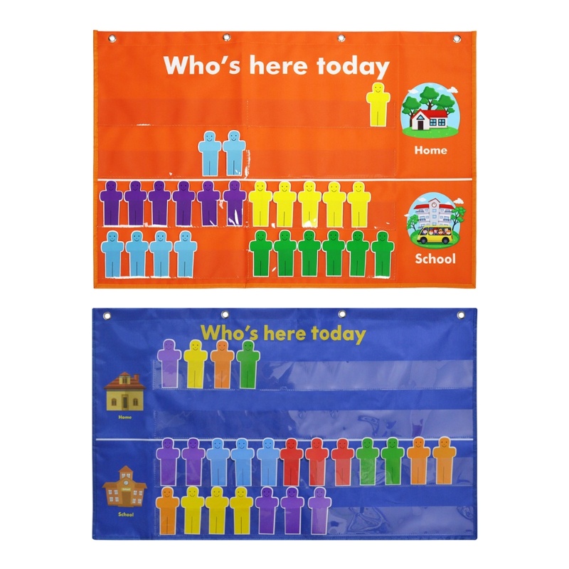 love* Durable Classroom Management Pocket Chart Classroom Attendance ...