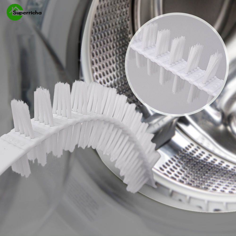 Rolling Washing Machine Cleaning Brush - Long Handle Washer Dryer Scrub ...
