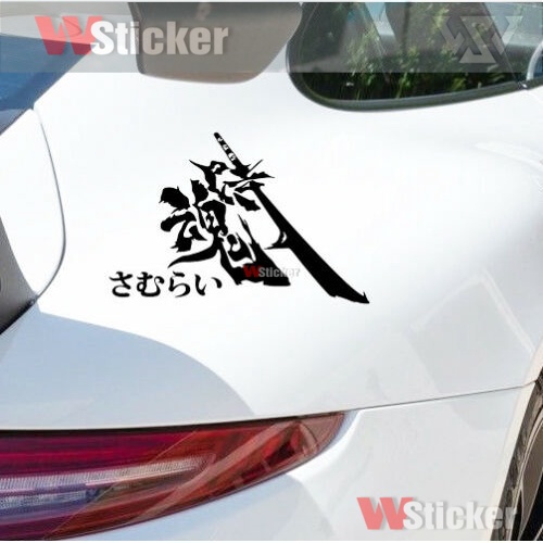 Samurai Soul Japanese Chinese Letter Decal Kanji Jdm Car Sticker Japan