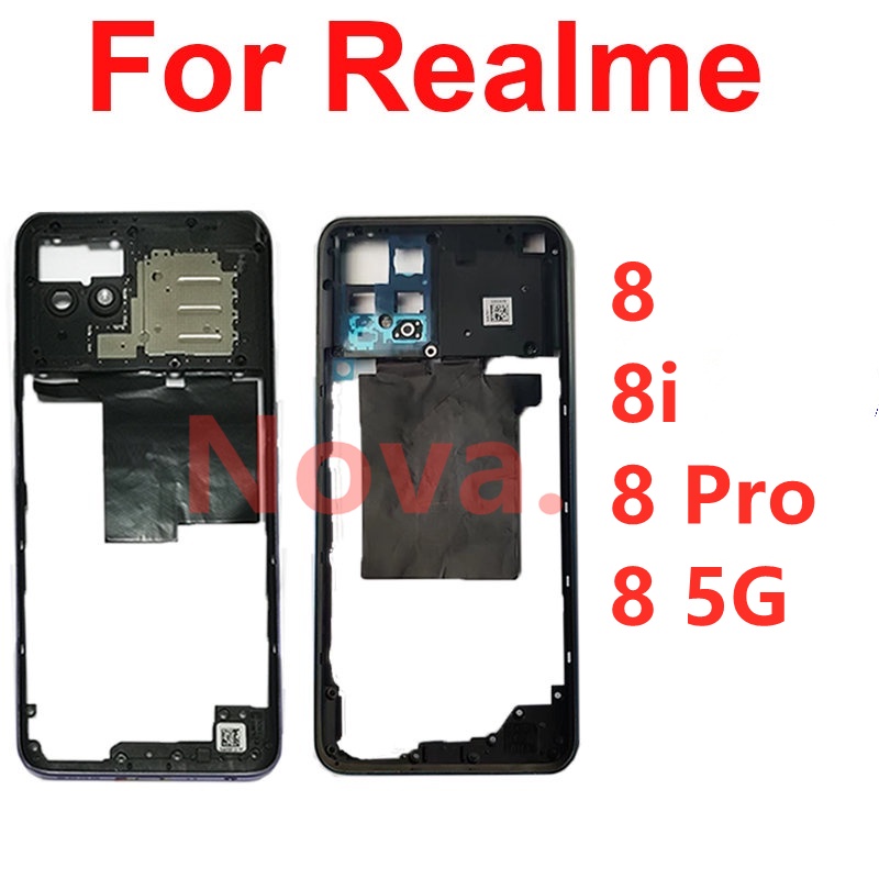 Middle Frame Housing for Realme 8 4G 5G Phone Case Bezel Cover ...