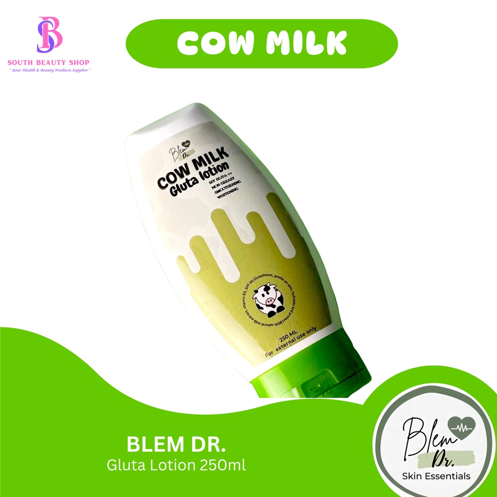 Cow Milk Gluta Lotion skin whitening SPF60++ 250ML | Shopee Philippines