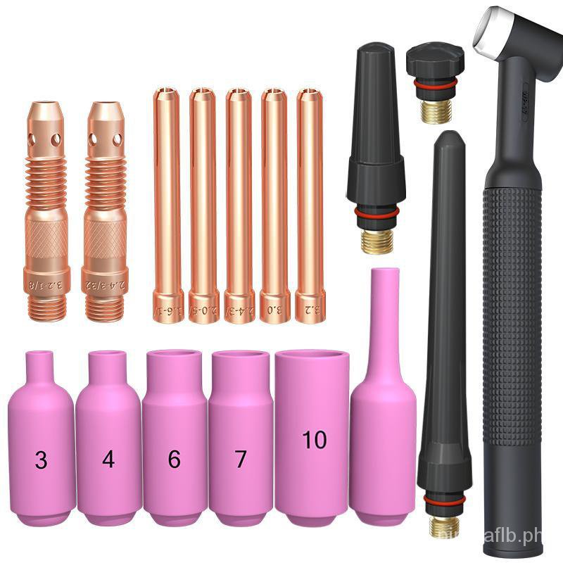 Argon arc welding gun porcelain nozzle diversion parts accessories ...