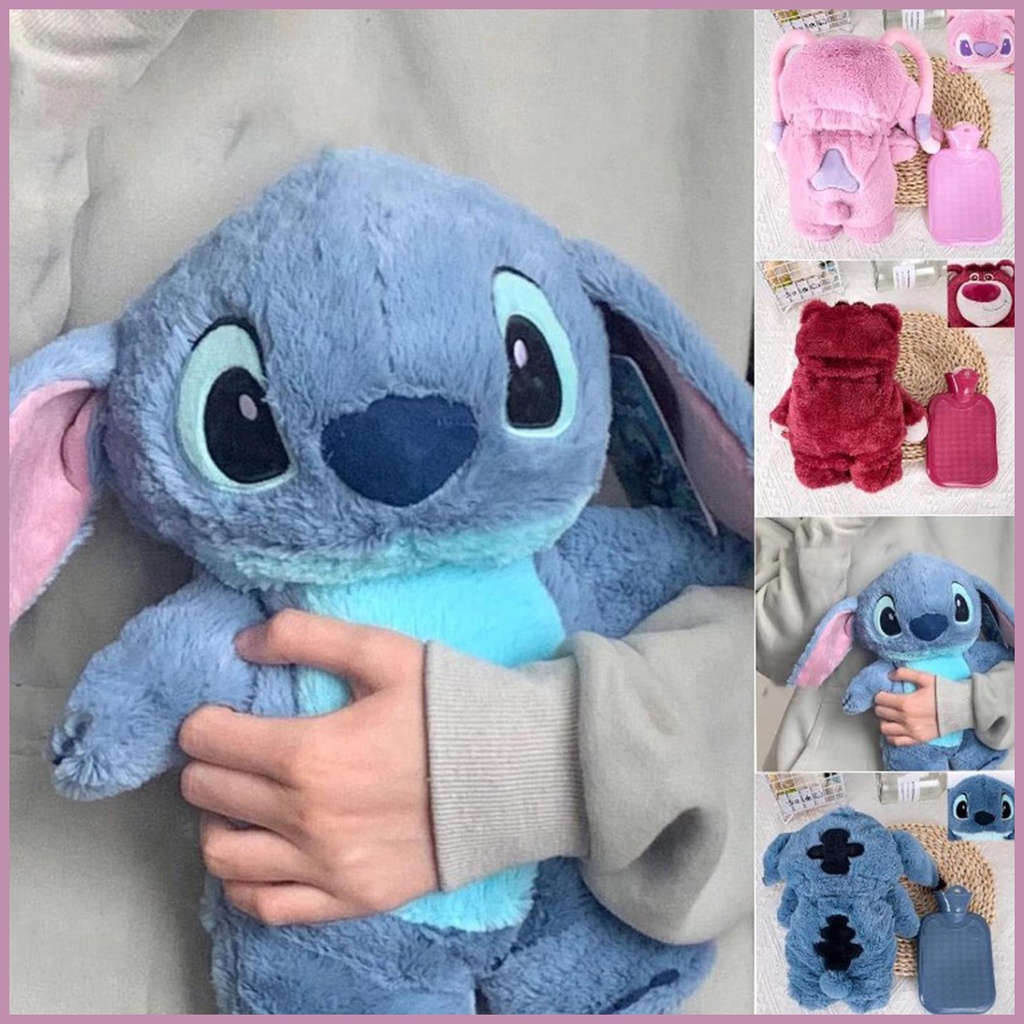 Cute Female Hot Compress Water Filling Hot Water Bag Cartoon Stitch ...